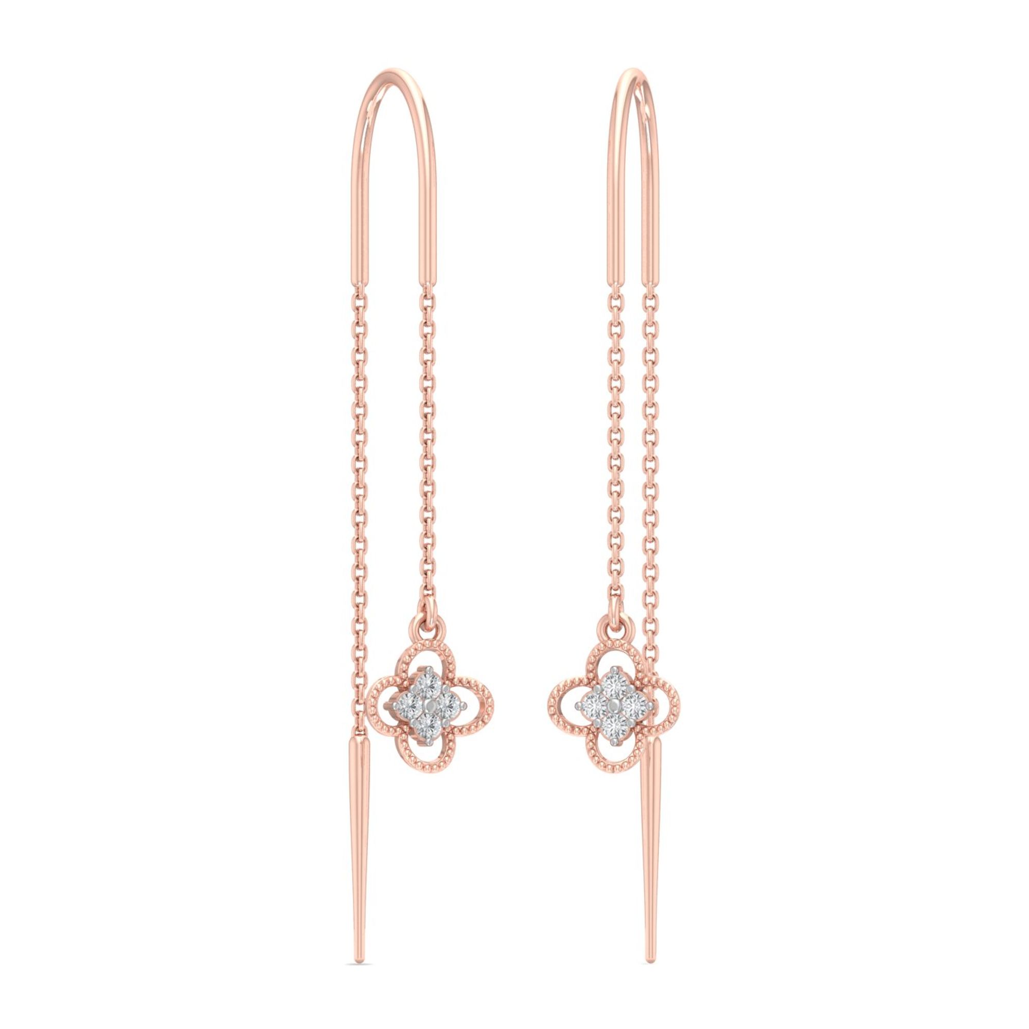 6+ Modern Sui Dhaga Gold Earrings Designs Wear On Diwali
