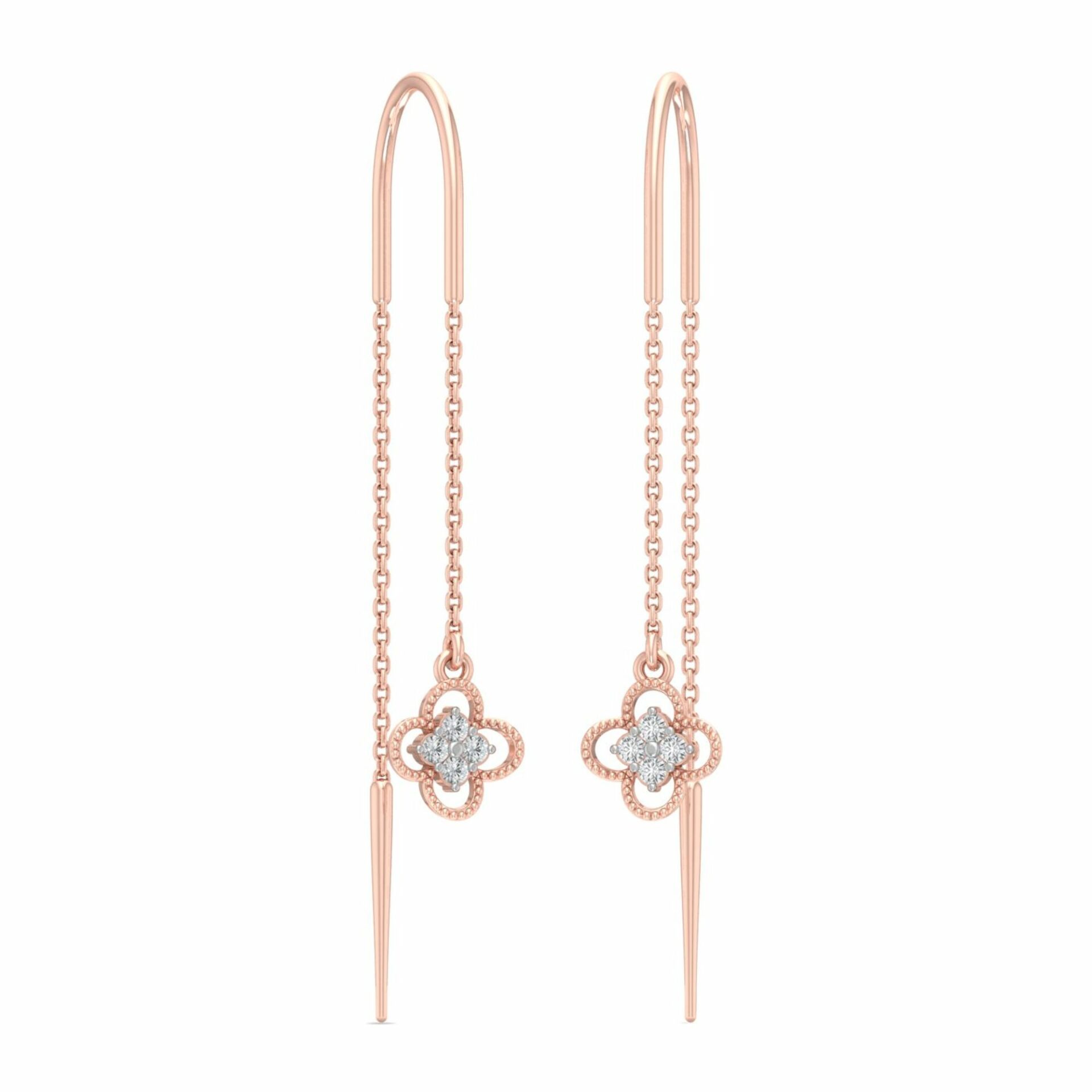Daily Wear Modern Sui Dhaga Gold Earrings Designs [2023]